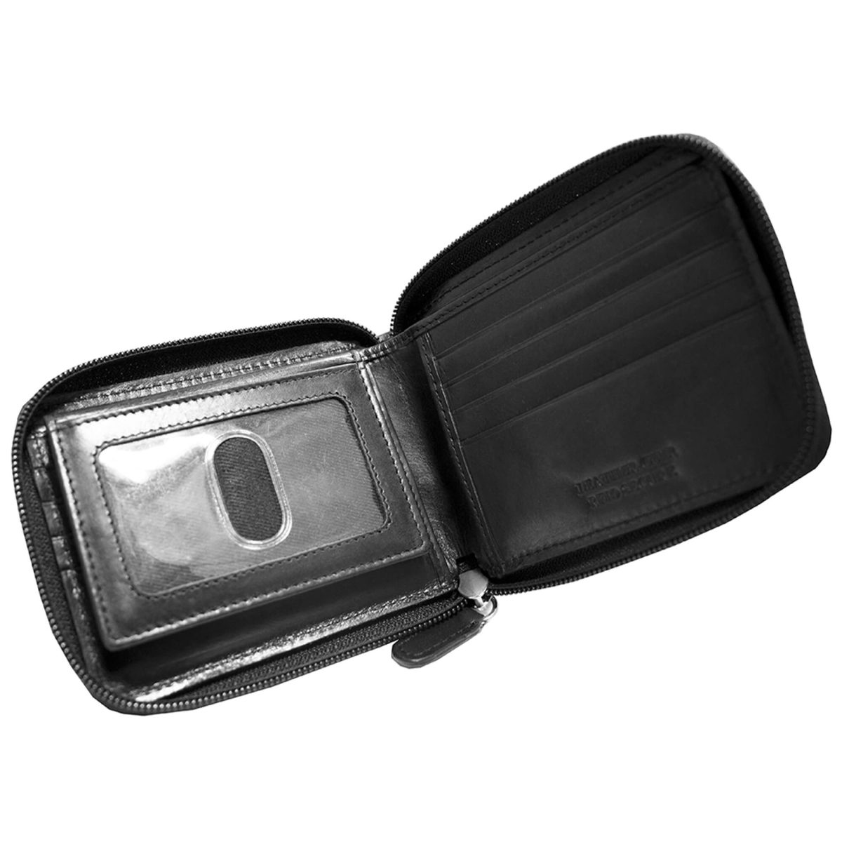 Men's RFID Secure Zippered Wallet with Removable Passcase