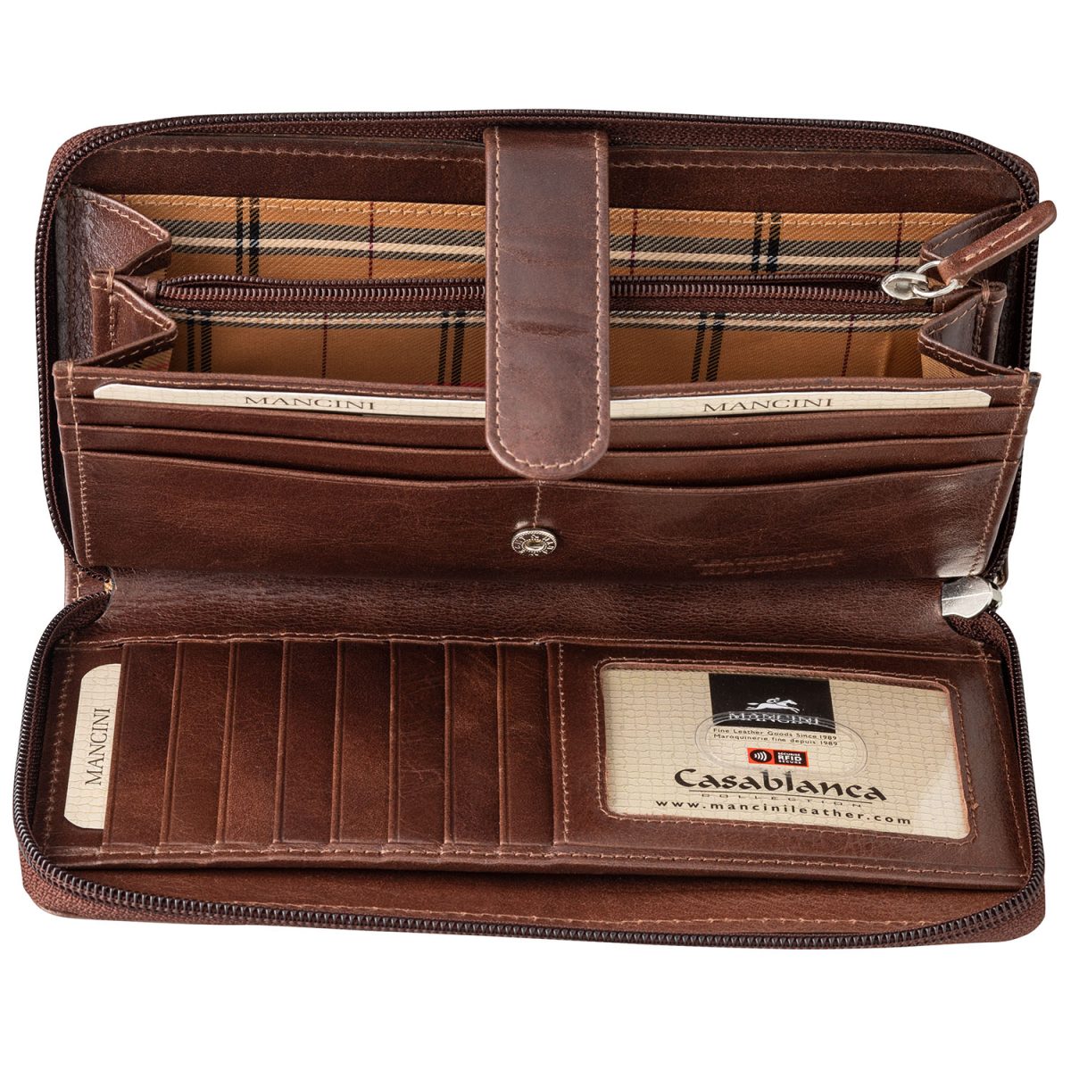 Leather RFID Wallet - Mancini