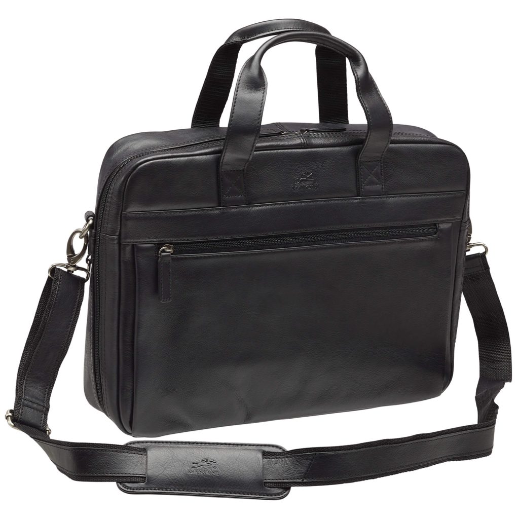 Single Compartment Briefcase with RFID Secure Pocket for 15.6” Laptop / Tablet