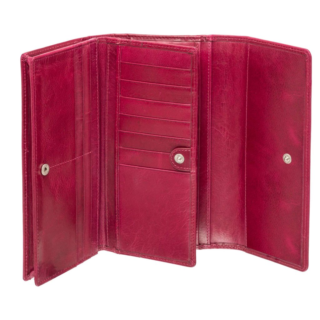 South Beach RFID Secure Quadruple Fold Wallet - Mancini