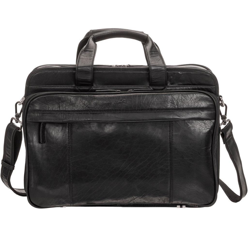 Buffalo Double Compartment Top Zipper 15.6” Laptop / Tablet Briefcase ...