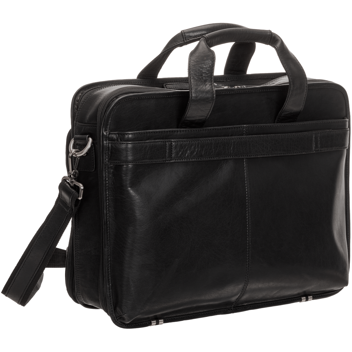 Buffalo Double Compartment Top Zipper 15.6” Laptop / Tablet Briefcase ...