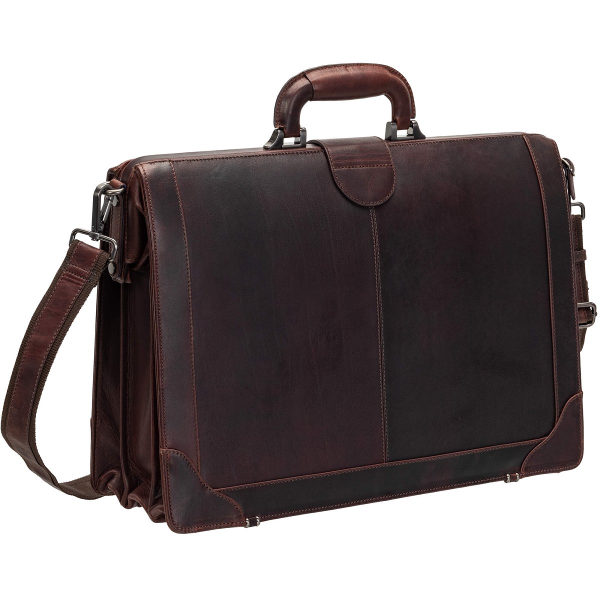 Buffalo Luxurious Litigator Briefcase Pocket for 17.3” Laptop - Mancini